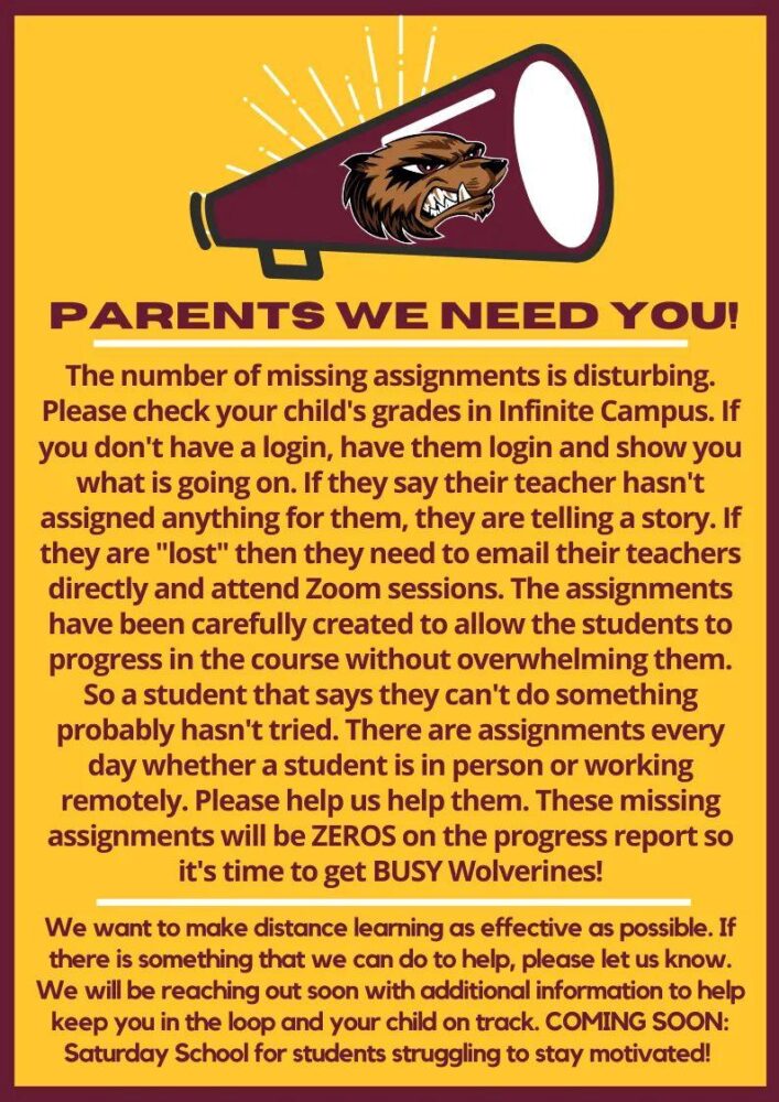 Missing Assignments Lead to School Request from Parents – Discover Dade